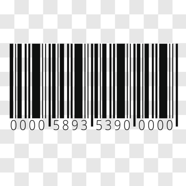 Download Black Barcode with Numbers and Letters PNGs Online - Creative ...