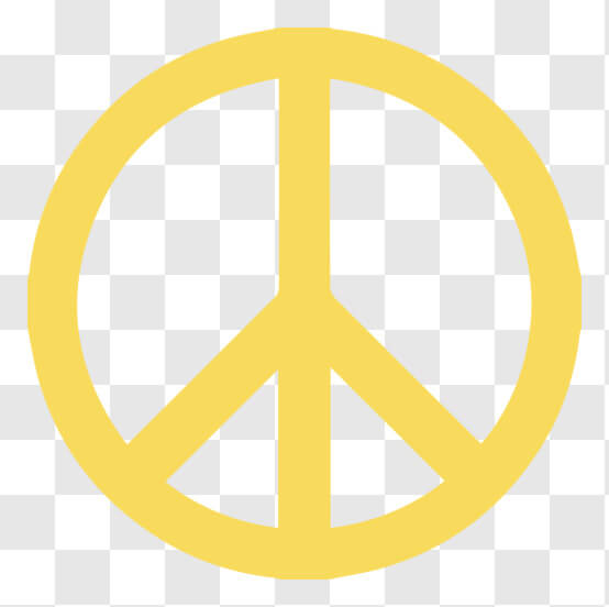 Download Colorful Peace Sign with Watercolor Splashes on Black ...