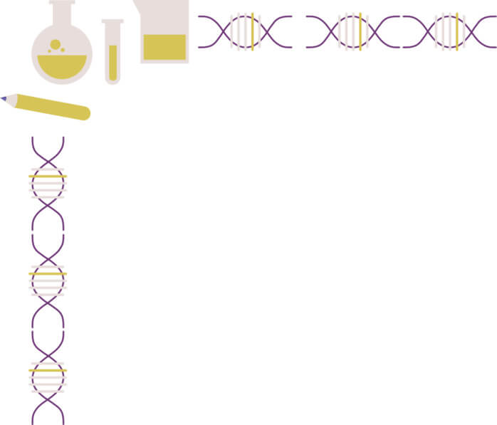 Download Science Frame with DNA Strands and Laboratory Equipment ...
