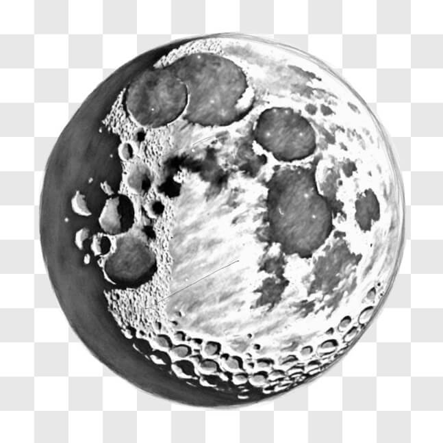 Baixe Desenho da Lua em Preto e Branco com Pequenas Bolhas Sketches ...