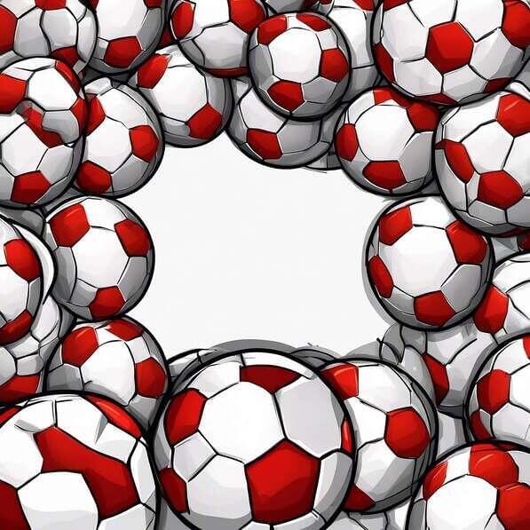 Download Red and White Soccer Ball Abstract Background Backgrounds ...