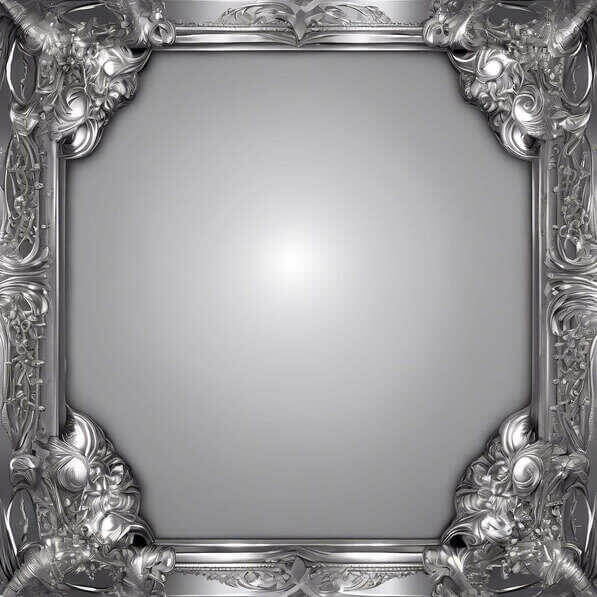 Descarga Marco de plata ornamentado en fondo gris Fondos En Línea ...