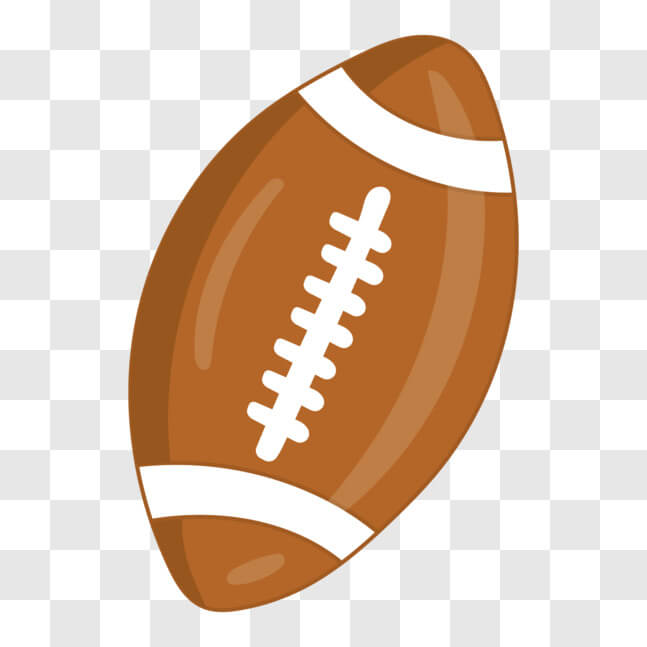 Download Brown and White Football Ball PNGs Online - Creative Fabrica