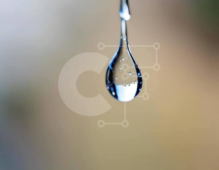 Beautiful Water Drop in Natural Setting stock photo | Creative Fabrica