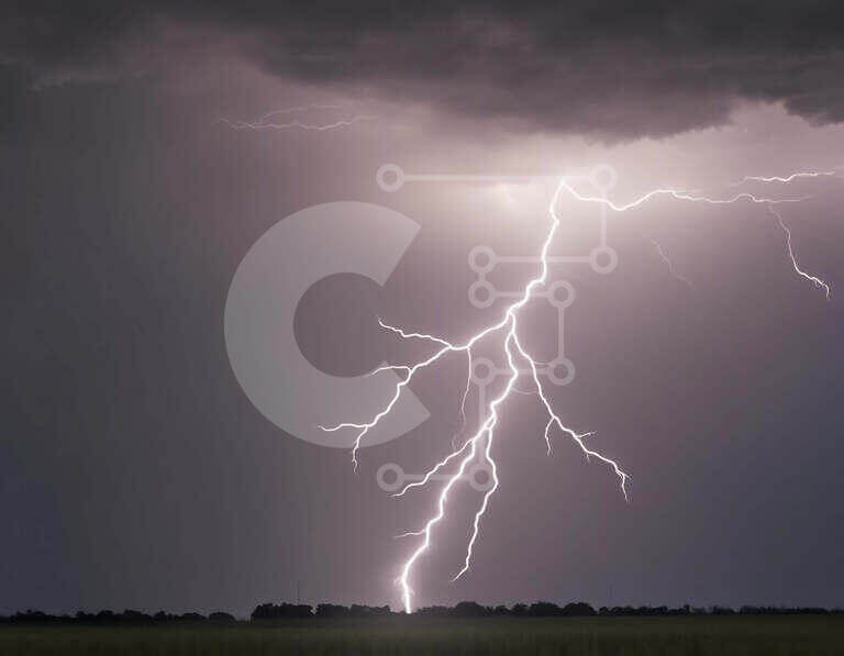 Foudre de tempête électrique photo stock | Creative Fabrica