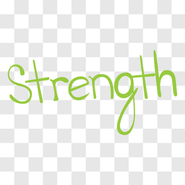 Download Strength Sign for Motivation and Confidence PNGs Online ...