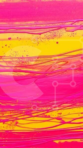 Vibrant Abstract Painting with Floating Lines stock photo | Creative ...