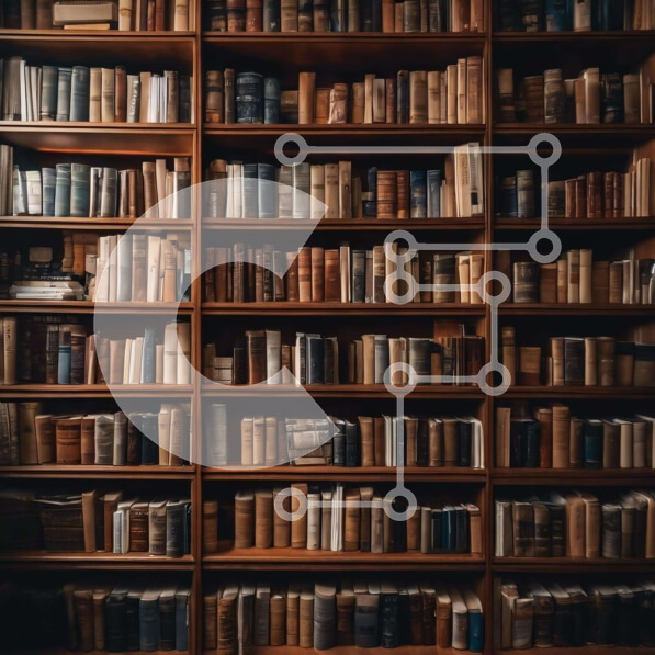 Download Large Library with Books on Shelves Stockphotos Online ...