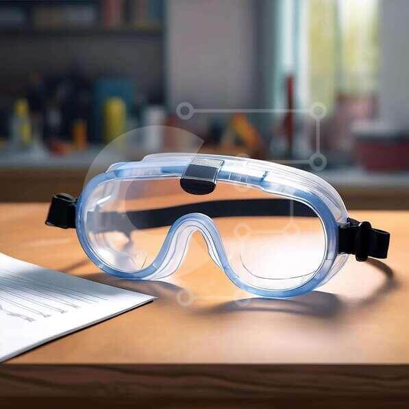Workplace Safety Goggles and Tools stock photo | Creative Fabrica