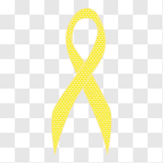 Download Yellow Awareness Ribbon for Health and Well-being PNG Online ...
