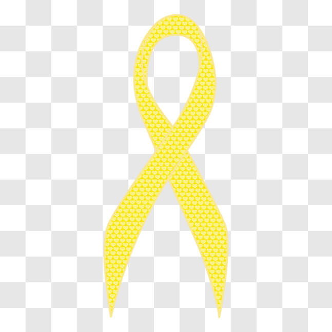Download Yellow Cancer Awareness Ribbon with Dots PNGs Online ...