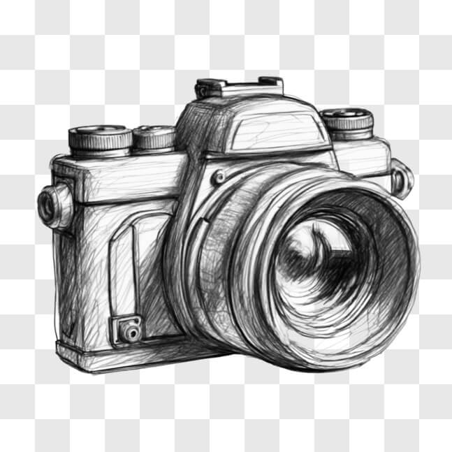 Download Hand-drawn Camera Sketch Sketches Online - Creative Fabrica