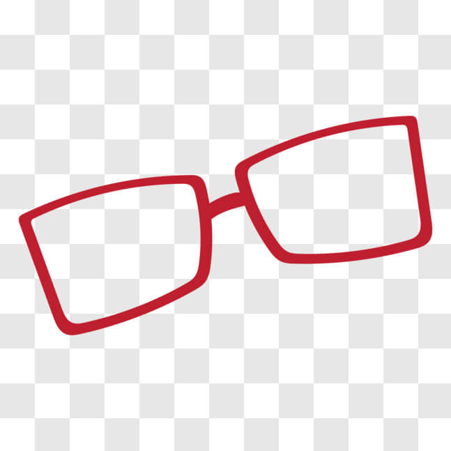 Descarga Gafas de Sol Rectangulares Rojas en Fondo Blanco PNGs En Línea ...