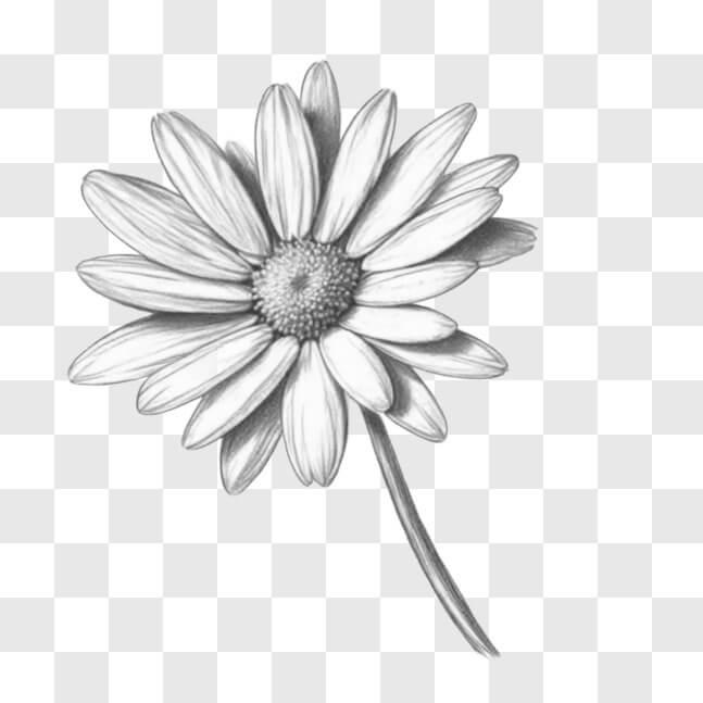 Download Hand-drawn Daisy Flower Sketch Sketches Online - Creative Fabrica