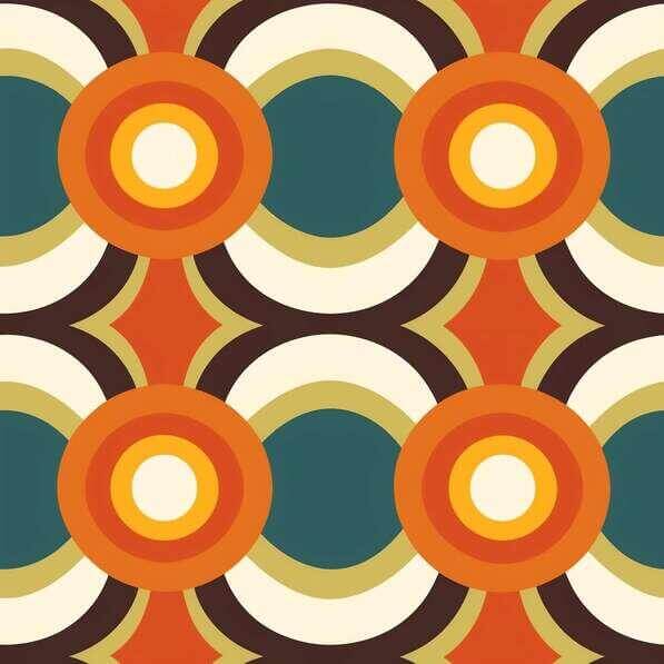 Download Orange, Brown, and Beige Circular Pattern Design Patterns ...