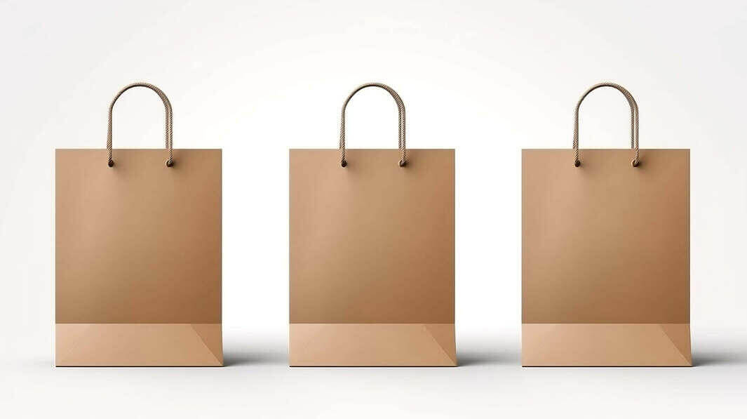 Download Reusable Brown Paper Shopping Bags Mockups Online - Creative ...