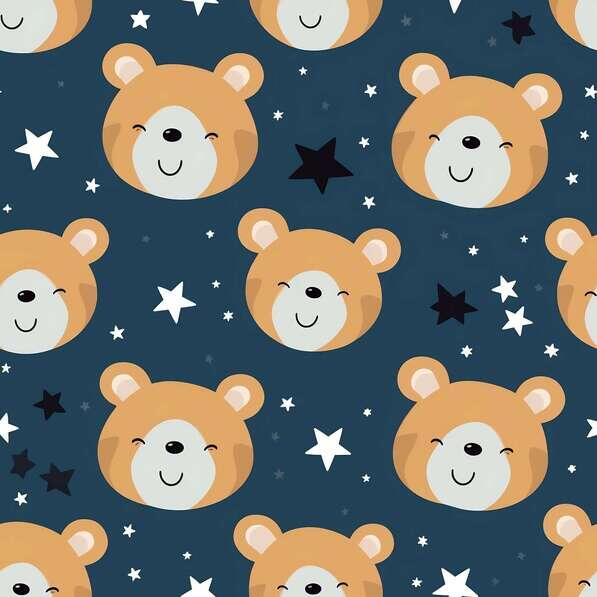 Download Smiley Teddy Bear Seamless Pattern Patterns Online - Creative ...