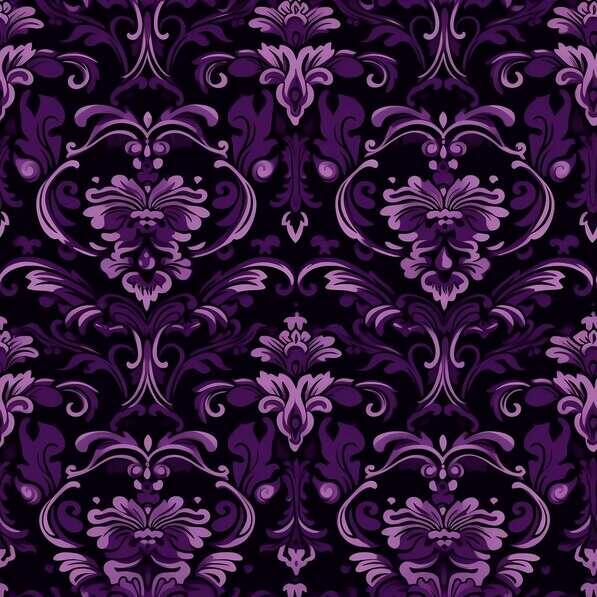 Download Vintage Purple Damask Floral Pattern Patterns Online ...