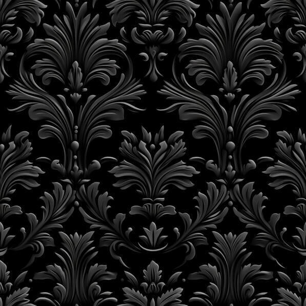 Download Ornate Black Damask Pattern for Interior Design Patterns ...