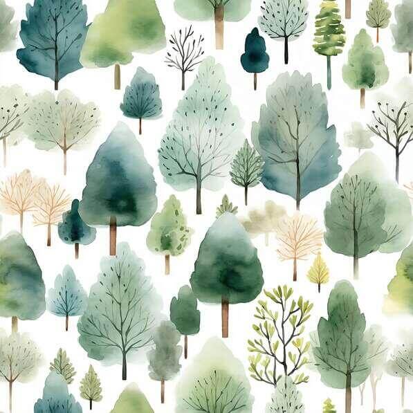 Download Seamless Pattern of Trees in an Idyllic Forest Setting ...