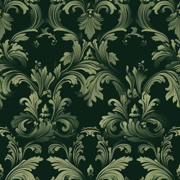 Download Dark Green Floral Wallpaper Patterns Online - Creative Fabrica