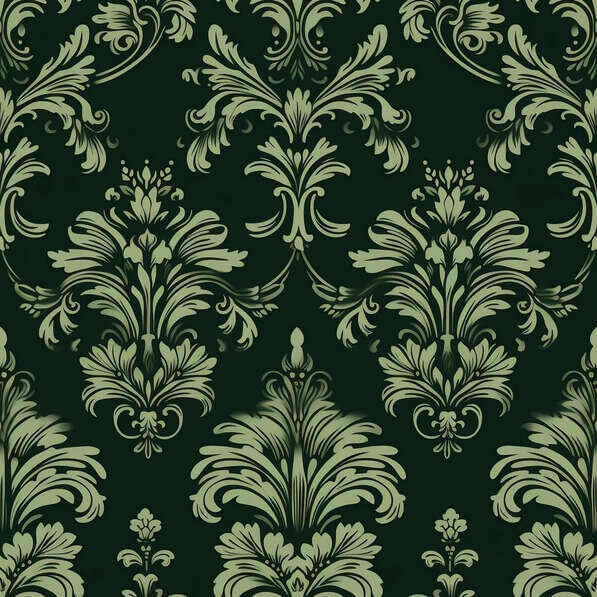 Download Green Damask Pattern Wallpaper for Interior Decor Patterns ...