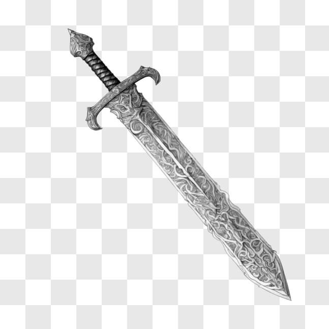 Download Ornate Sword Drawing from Dungeons & Dragons Comic Series ...