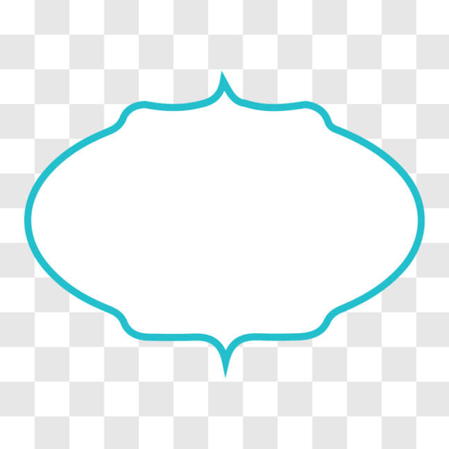 Download Blue Oval Frame on Blue Background PNGs Online - Creative Fabrica