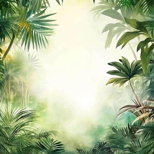 Download Jungle Background with Tropical Plants and Trees Backgrounds ...