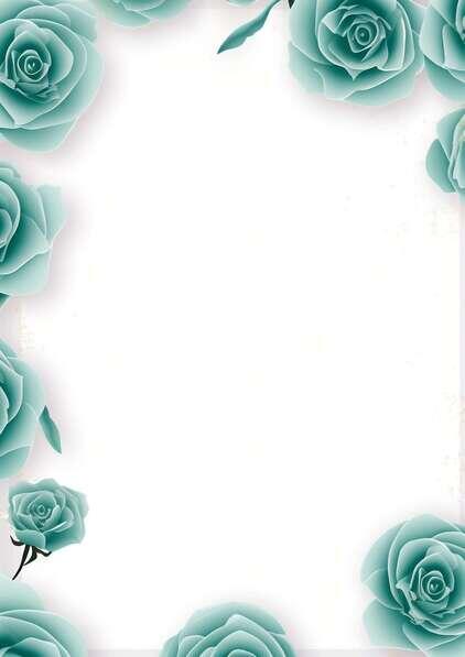 Descarga Marco de Rosas Turquesa para Ocasiones Especiales Fondos En ...