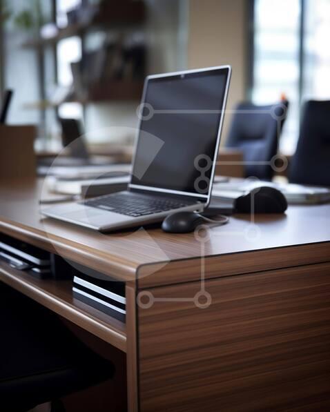 Professional Work Setup with Laptop and Accessories stock photo ...