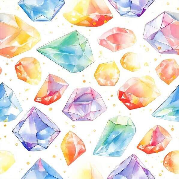 Download Colorful Gemstone Seamless Pattern Patterns Online - Creative ...