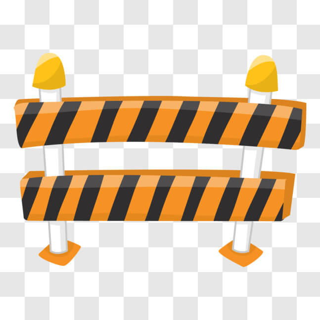 Download Construction Barrier with Yellow Triangles and Cones PNGs ...