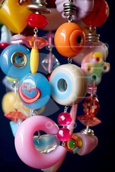 Vibrant Array of Beads and Charms stock photo | Creative Fabrica