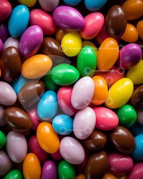 Vibrant Candy Canes and Assorted Sweets stock photo | Creative Fabrica