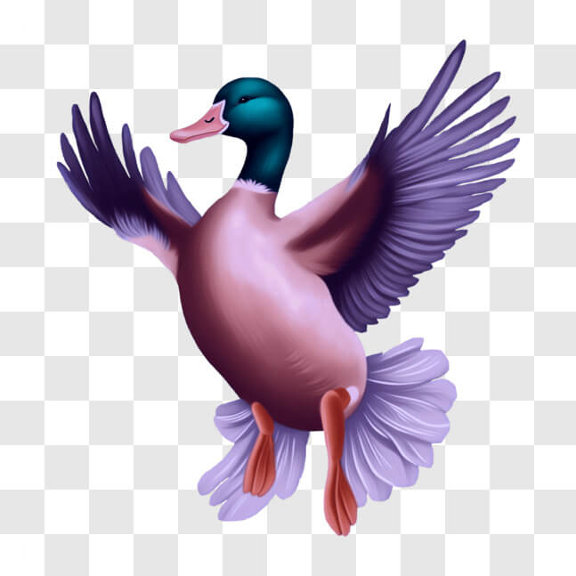 Descarga Pato Rosa Volador - Especie en Peligro PNGs En Línea ...