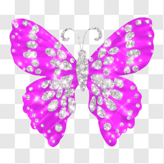 Download Pink Glitter Butterfly Art Piece PNGs Online - Creative Fabrica