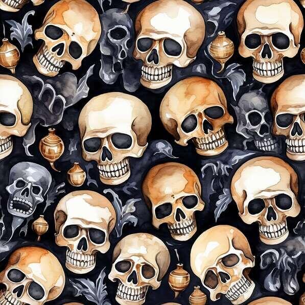 Download Colorful and Diverse Skull Pattern Background Patterns Online ...