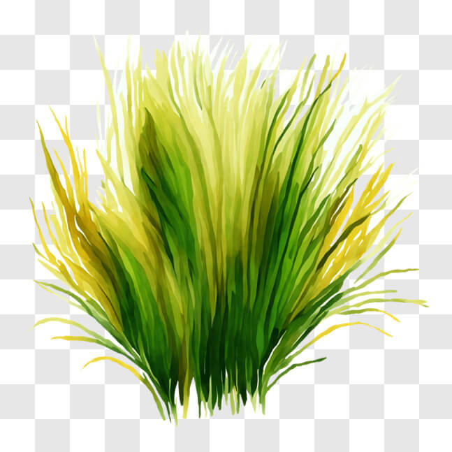 Download Green and Yellow Grass on Black Background PNGs Online ...