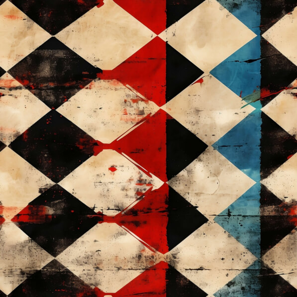 Download Vintage Geometric Pattern with Red, Blue, and Black Squares ...