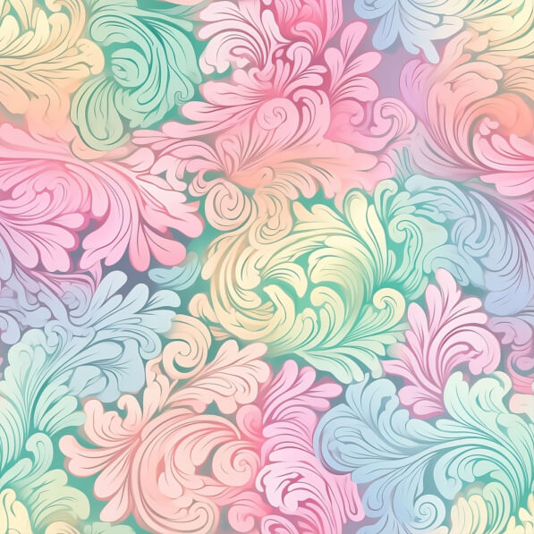 Download Colorful Pastel Floral Pattern Patterns Online - Creative Fabrica