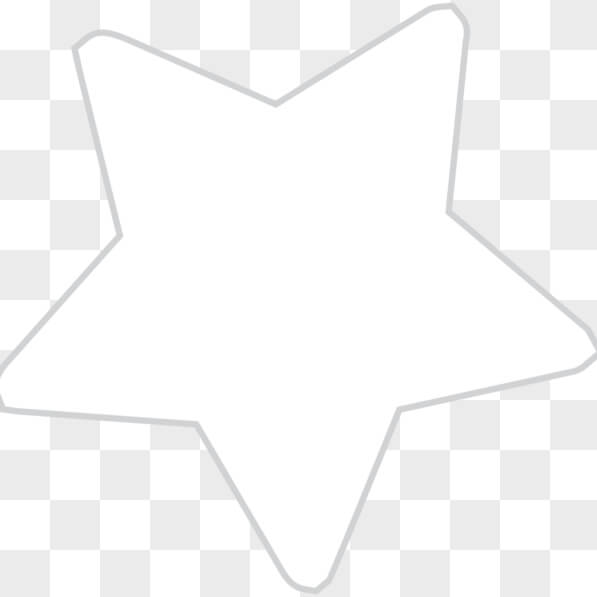Download White Star Cutout for Decorating PNGs Online - Creative Fabrica