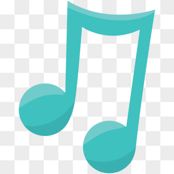 Download Blue Musical Note Symbol on White Background PNGs Online ...