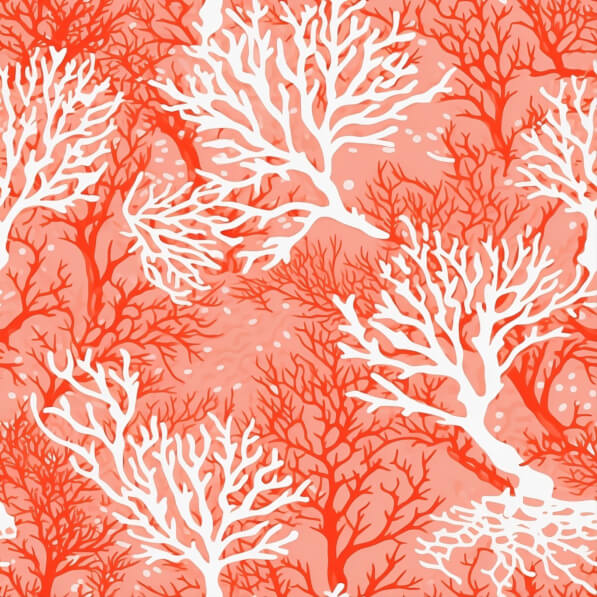 Download Seamless Orange and White Coral Pattern Patterns Online - Creative Fabrica