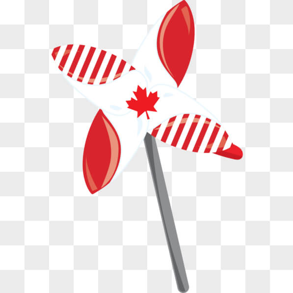 Download Canadian Flag Pinwheel on Wooden Surface PNGs Online ...