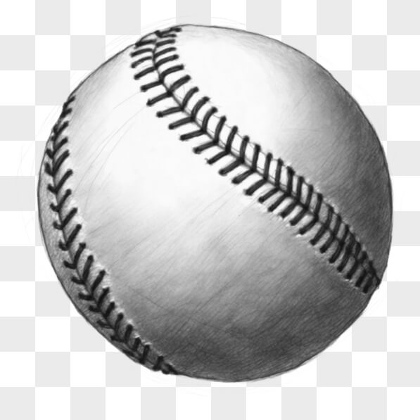 Download Detailed Black and White Baseball Drawing Sketches Online ...