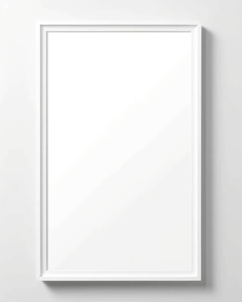 Scarica Cornice Bianca Vuota Appesa a Parete Bianca Mockups Online ...