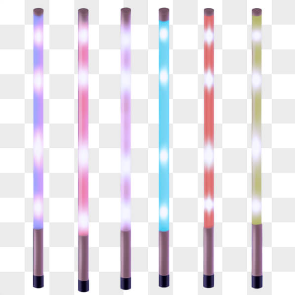 Download Multicolored Glow Sticks for Parties and Celebrations PNGs ...