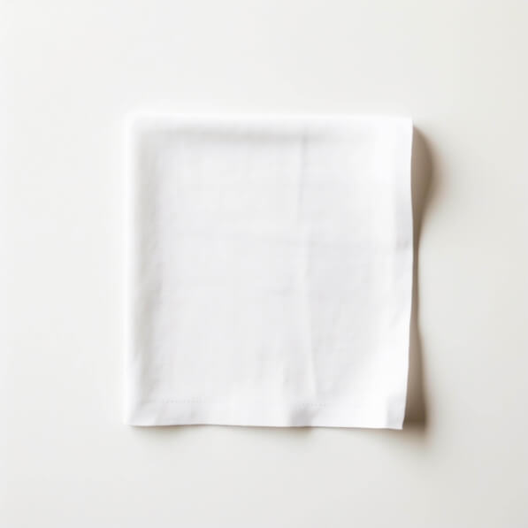 Download Folded White Square Napkin on White Background Mockups Online ...
