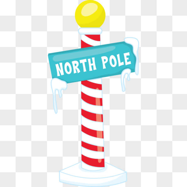 Download North Pole Sign with Christmas Decorations PNGs Online ...
